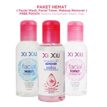 Jual Xi XiU PAKET HEMAT (FACIAL WASH, FACIAL TONER, MAKE-UP REMOVER ...
