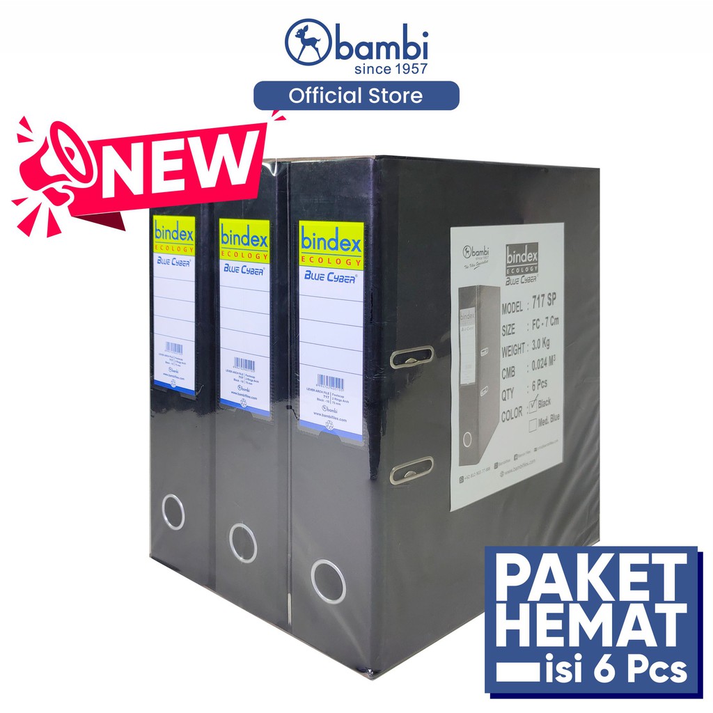 Jual Bindex Ecology Lever Arch File Ordner Folio Jumbo Size 75 mm ...