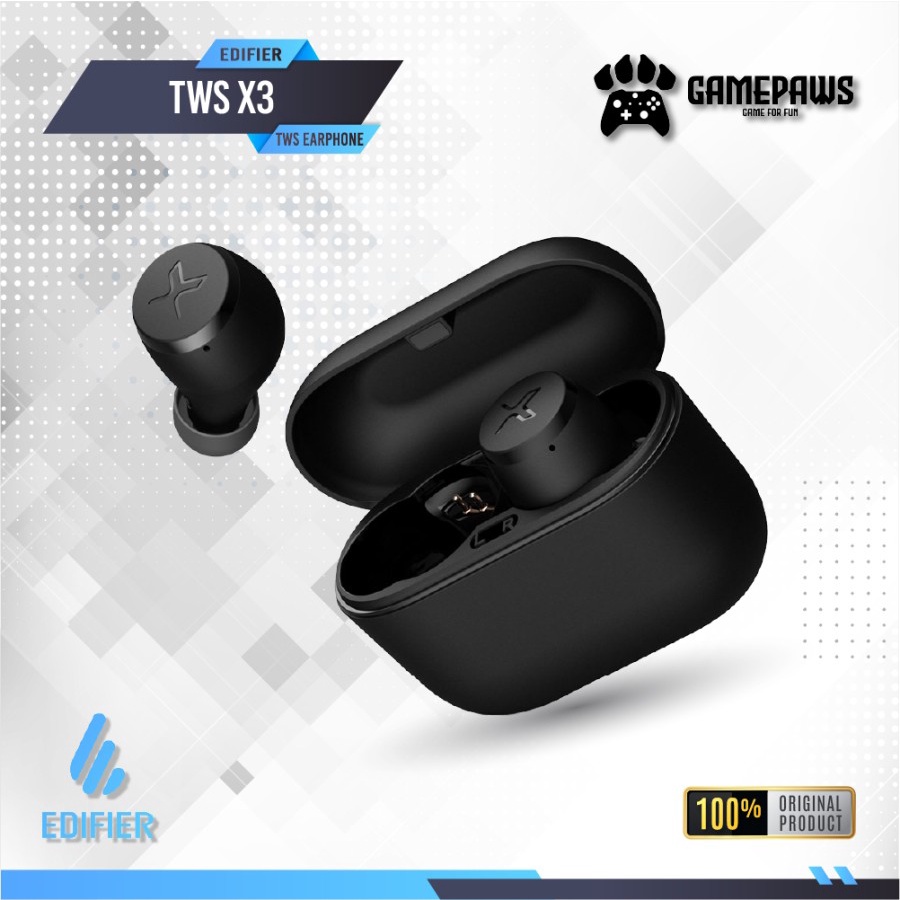 Jual EDIFIER TWS X3 / TWS-X3 True Wireless Stereo Earbuds Earphone Type ...