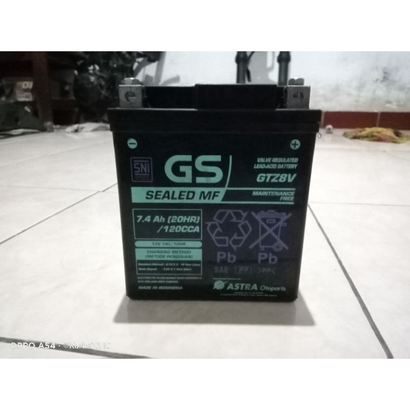 Jual Aki GS GTZ8V ORIGINAL Copotan motor | Shopee Indonesia