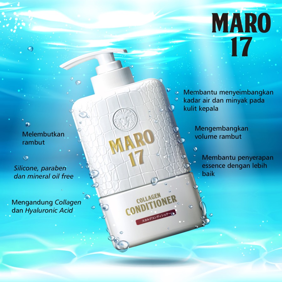 Jual Conditioner Pria MARO 17 Collagen Conditioner MARO17 BPOM Japan 350ml | Shopee Indonesia