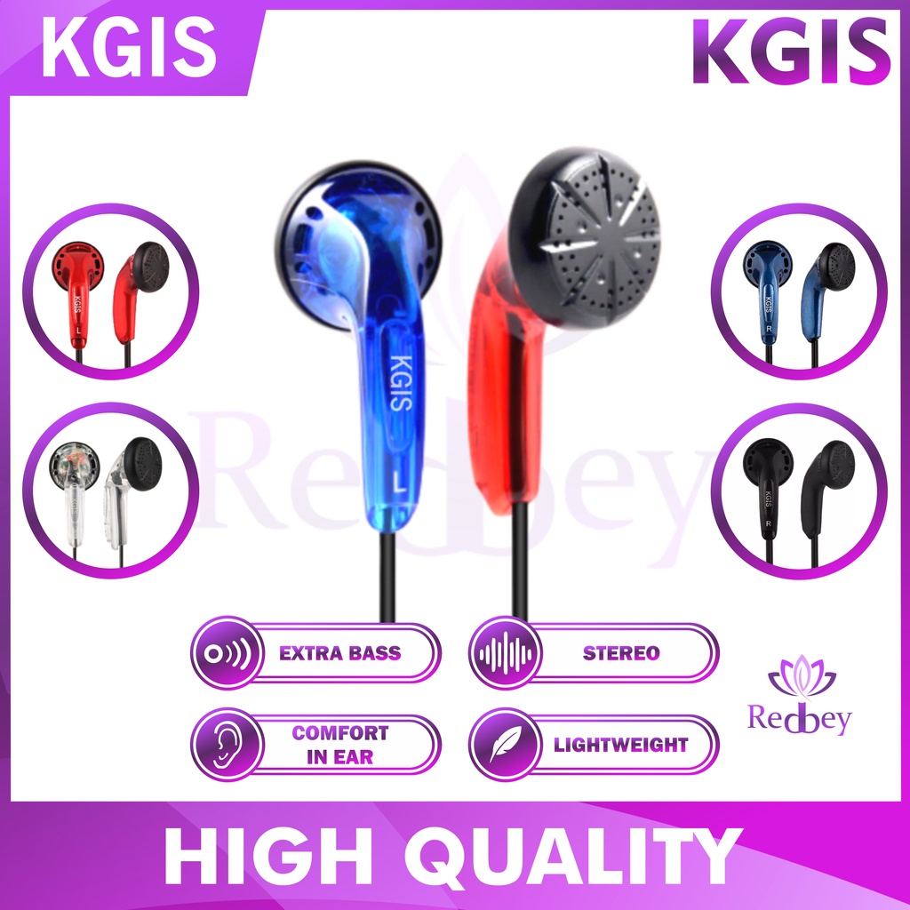 Jual KGIS Earbud BASS original earphone Better Than Vido | Shopee Indonesia