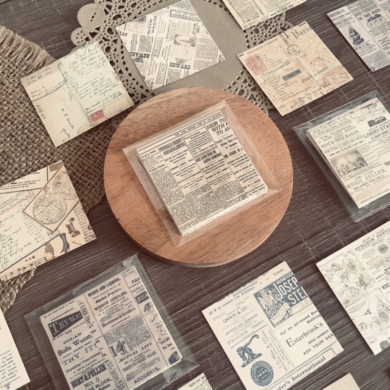 Jual Newspaper Deco Sticker Scrapbook Journal Stiker by Postale ...