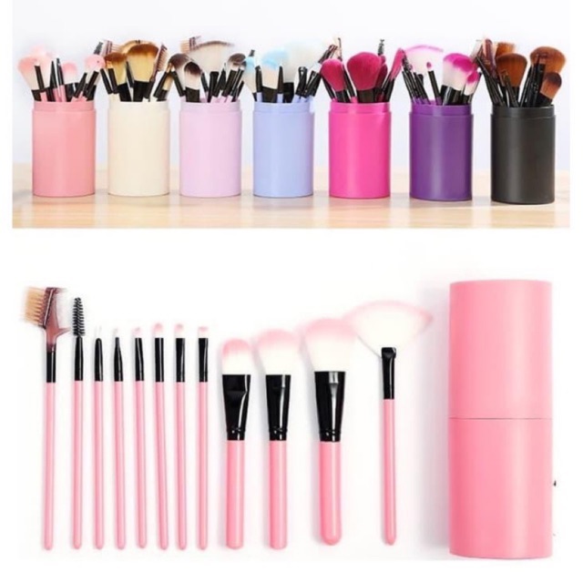 Jual Brush makeup set (12pcs) | Shopee Indonesia