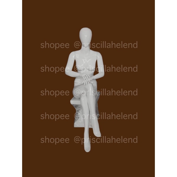 Jual patung manekin fullbody duduk fiber | Shopee Indonesia
