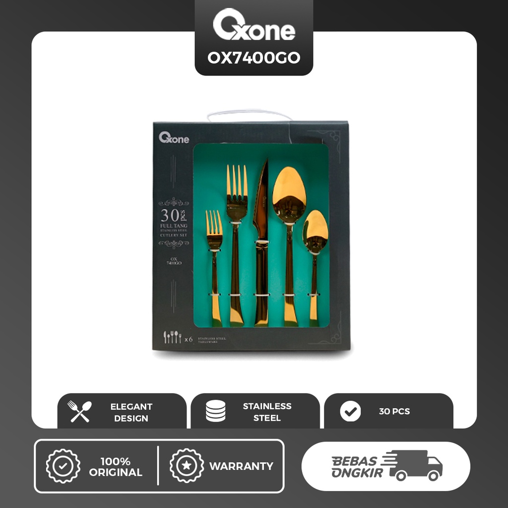 Jual Oxone OX7400 Sendok Makan Cutlery Set Stainless Steel Tebal Warna ...