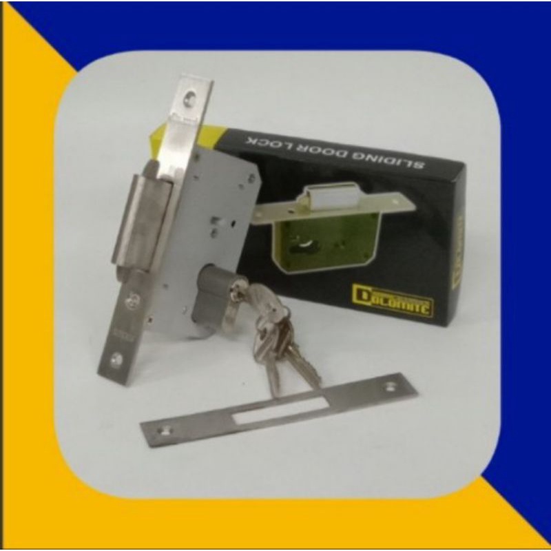 Jual Body kunci pintu geser/mortise lock sliding door Dolomite Stainles ...