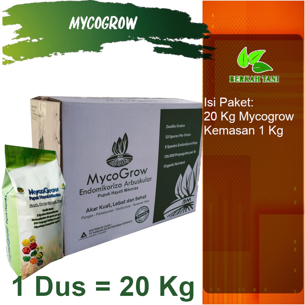 Jual Mycogrow Mikoriza 1 Dus isi 20 Kg Kemasan 1 Kg | Shopee Indonesia