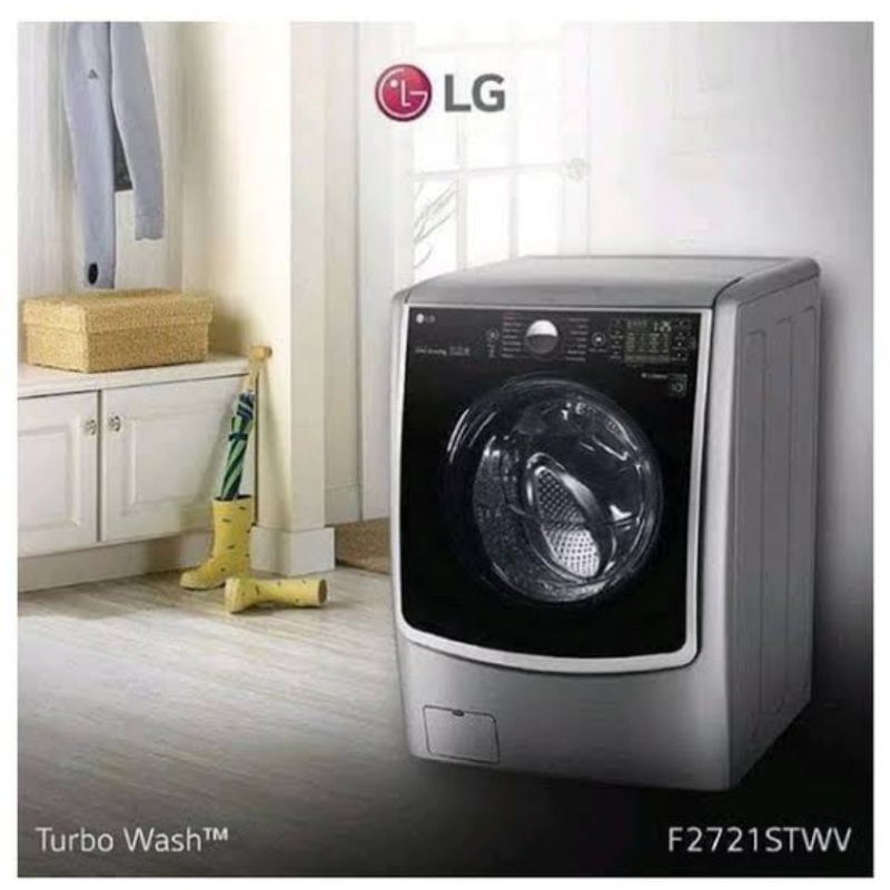 Jual Mesin cuci LG 21KG front loading F-2721STWV bekas | Shopee Indonesia