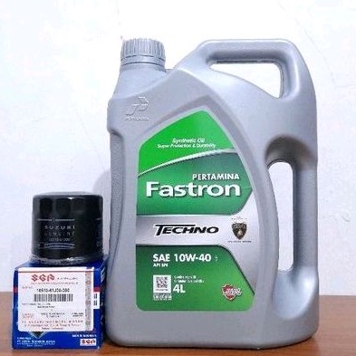 Jual promo paket oli fastron techno 10w-40+filter oli suzuki apv,ertiga ...