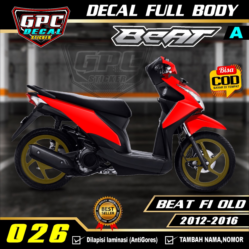 Jual Decal Sticker Blok Fullbody Beat Fi Old/Lama Tahun 2012/2013/2014 ...