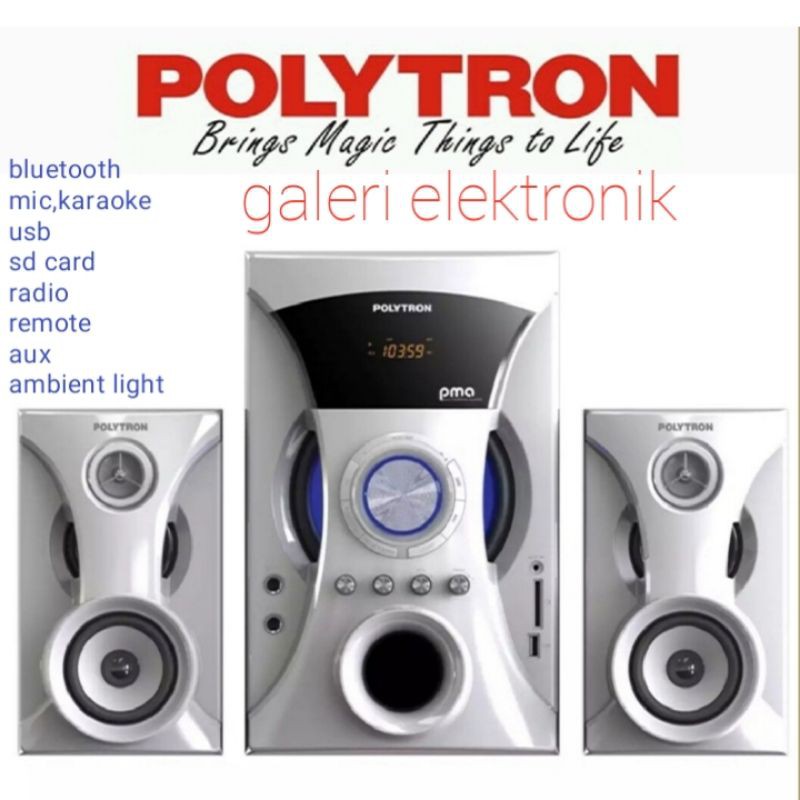 Jual Speaker Polytron PMA 9505,9525 karaoke,mic,bluetooth,usb,sdcard ...