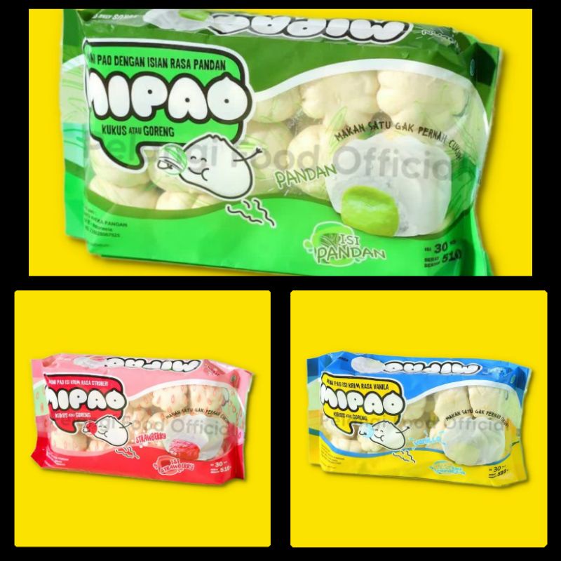 Jual Mipao aneka rasa : pandan, strawberry, vanilla isi 30pcs | Shopee ...