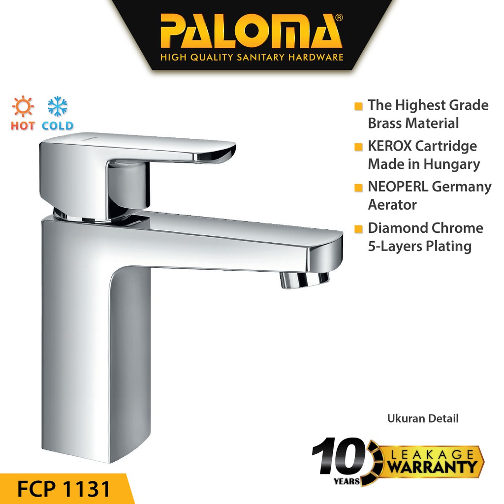 Jual PALOMA FCP 1131 Keran Mixer Wastafel Cuci Tangan Panas Dingin Kran Air | Shopee Indonesia