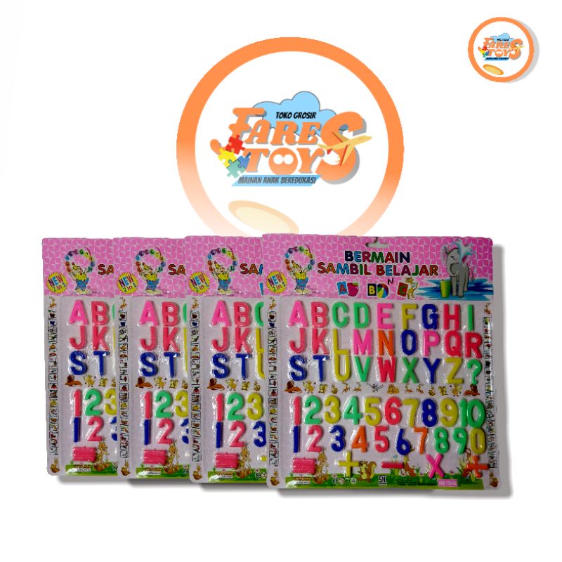 Jual Huruf abc dan angka untuk belajar anak | Shopee Indonesia