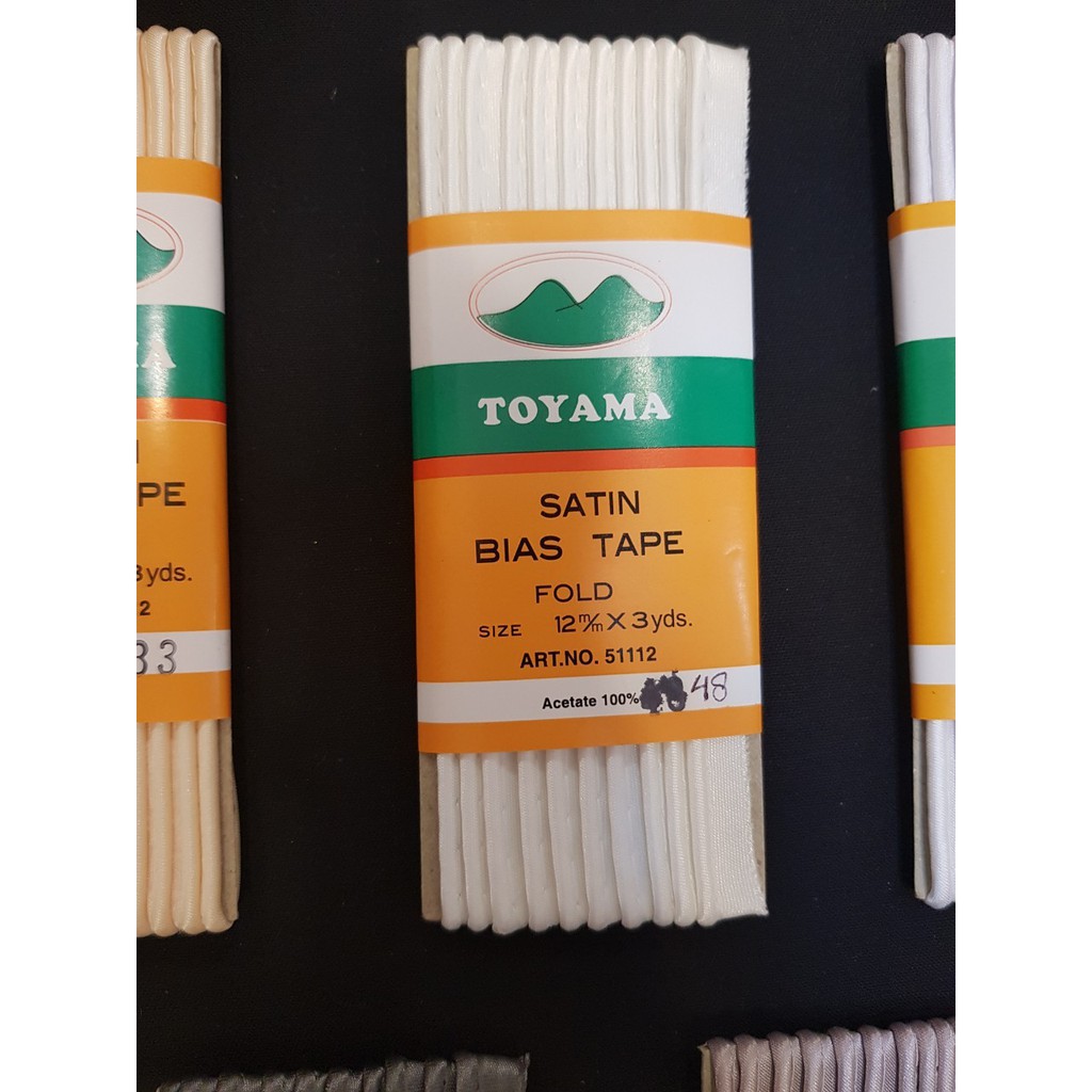 Jual Bis Satin Isi/ Bisban Isi/ Bis Ban Isi / Pinggiran Baju Isi Warna ...