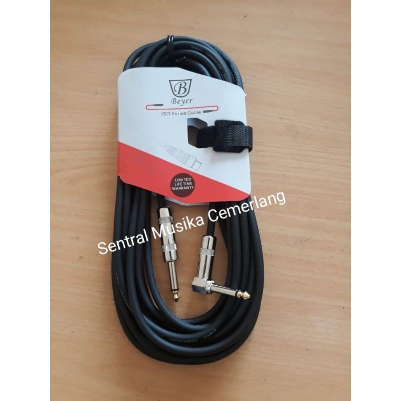 Jual Kabel Jack Gitar Bass Keyboard Kabel Instrument L to Lurus Beyer ...