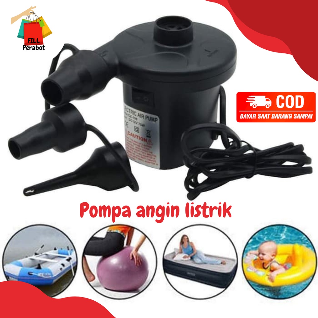 Jual POMPA ANGIN LISTRIK / POMPA KASUR ANGIN ELEKTRIK / POMPA UDARA / POMPA COLOKAN RUMAH ...