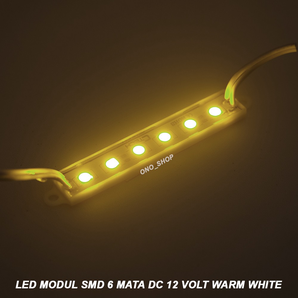 Jual Led Modul SMD 6 Mata DC 12 Volt Warm White | Shopee Indonesia