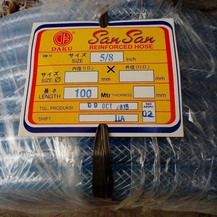 Jual DPM - SELANG AIR SELANG BENANG SANSAN 5/8 INCH X 100 METER ROLAN BESAR | Shopee Indonesia