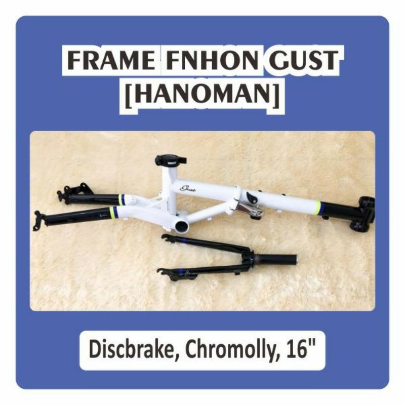 Jual Frame Fnhon gust Wayang Anoman Hanoman Discbrake Sepeda Lipat Seli ...