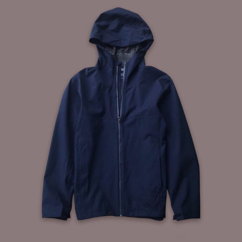 Jual UNIQLO BLOCK TECH JACKET (NAVY) | Shopee Indonesia