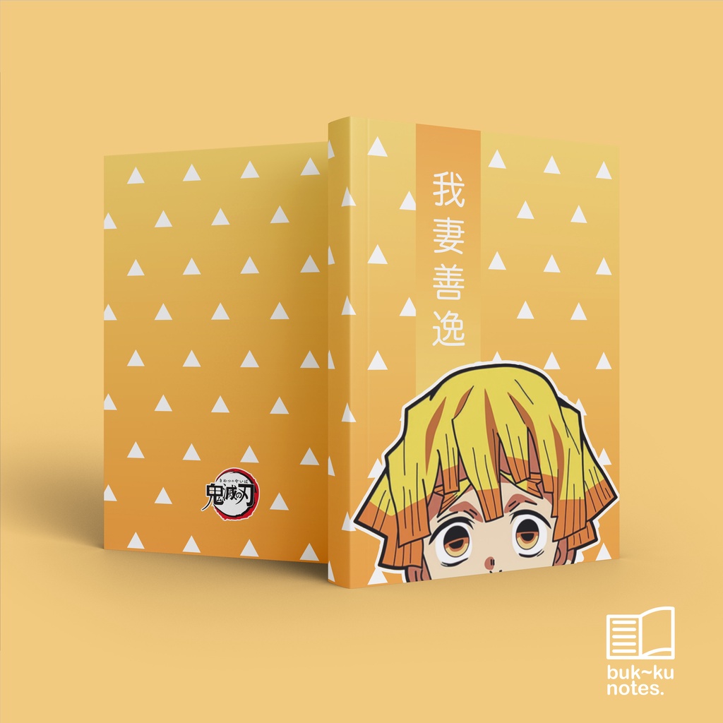 Jual notebook custom motif demon slayer zenitsu | Shopee Indonesia