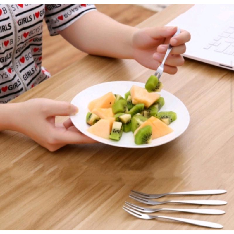 Jual Q187 - Garpu Buah Stainless Mini Serbaguna / Garpu Mini Buah ...