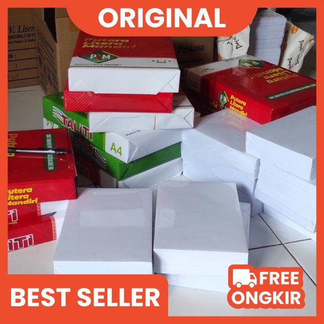 Jual Kertas A5 (15x21cm) HVS Putih Polos Natural 70 Gram 1 Rim (500 ...