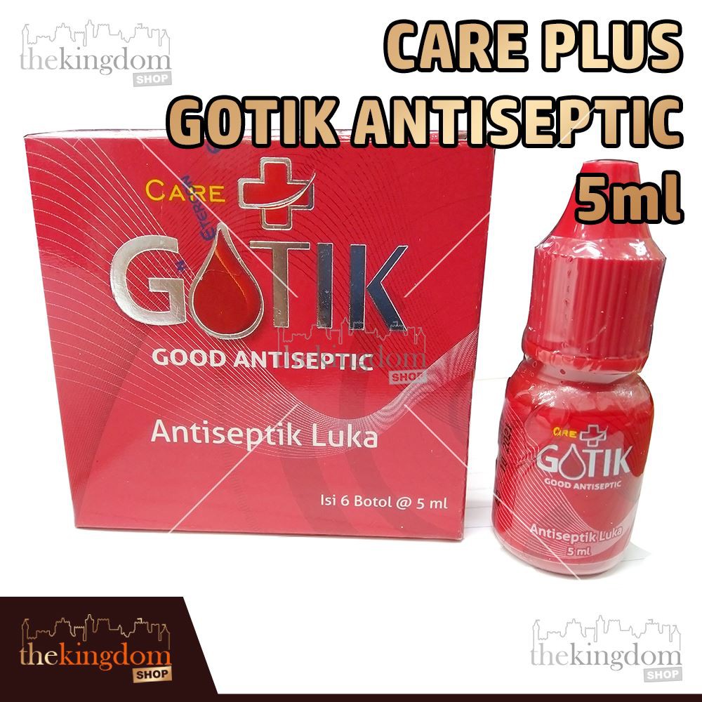 Jual Care+ Plus Gotik Antiseptik Obat Luka Bibir Sariawan 1 Box /6 @5ml ...