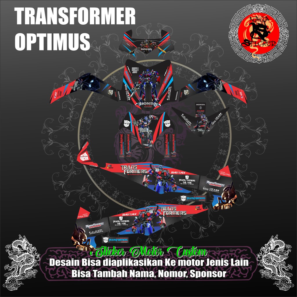 Jual DECAL STICKER HONDA ABSOLUT REVO TRANSFORMER | Shopee Indonesia