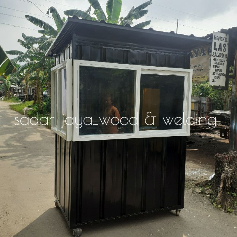 Jual booth semi kintainer + jendela kaca | Shopee Indonesia