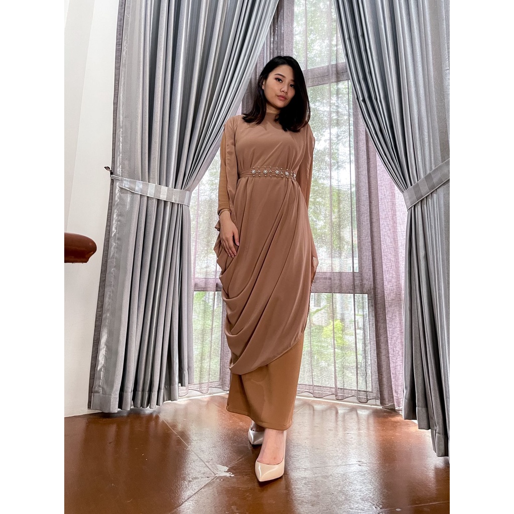 Jual 670 ALISSA DRESS3 2IN1 (SET OUTER+INER) #DRESS PESA#FASHION WANITA ...