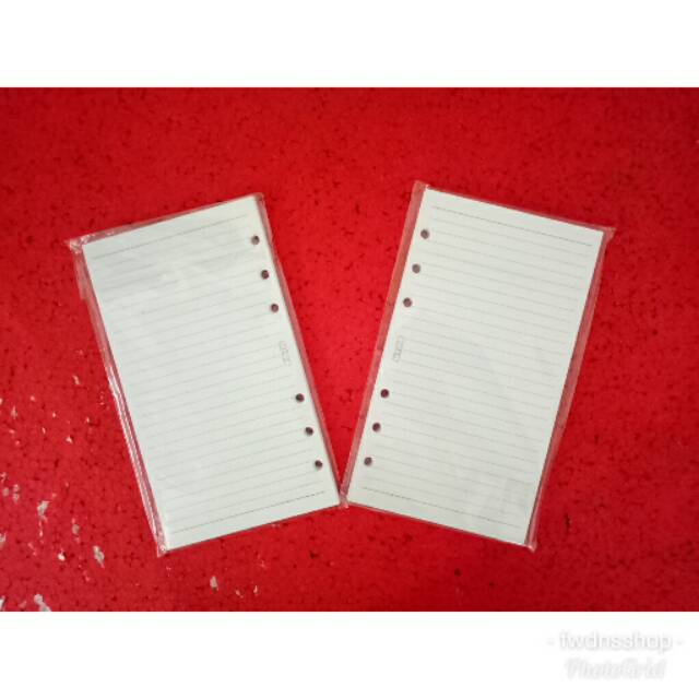 Jual Isi Binder Putih Bergaris A6 (6ring) 17 x 10 cm | Shopee Indonesia