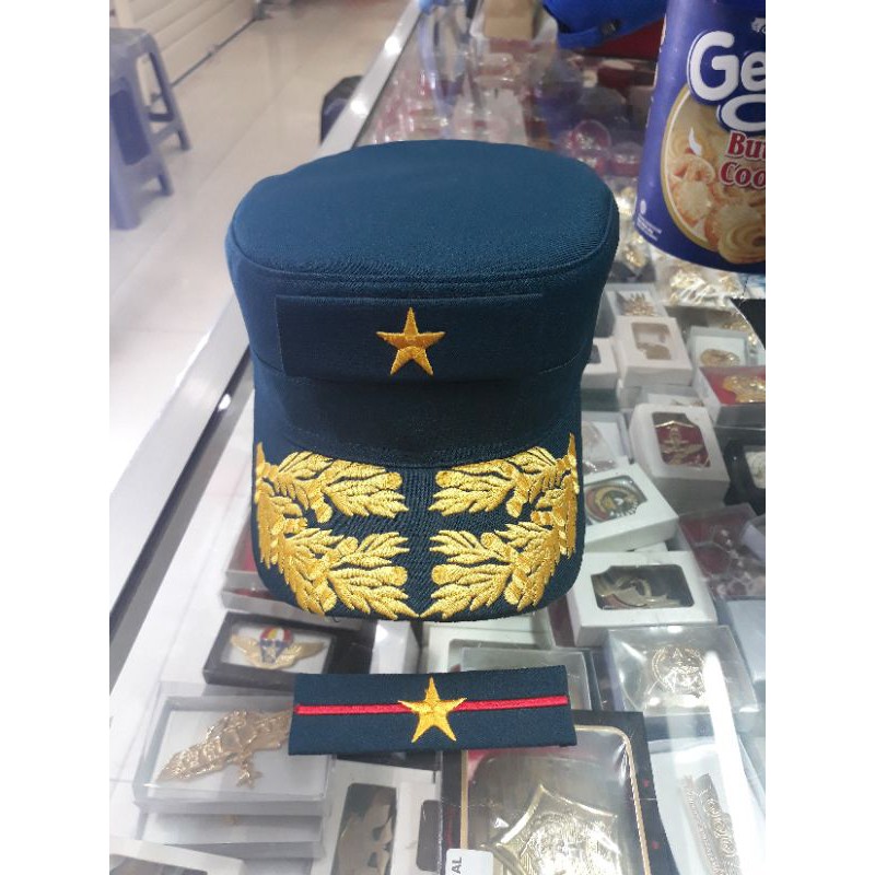 Jual Topi komando PDH TNI AL (Pati) pangkat logam | Shopee Indonesia