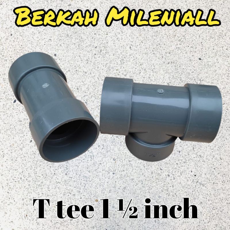 Jual T tee pipa 1 1/2 inch pipa PVC air TEBAL | Shopee Indonesia