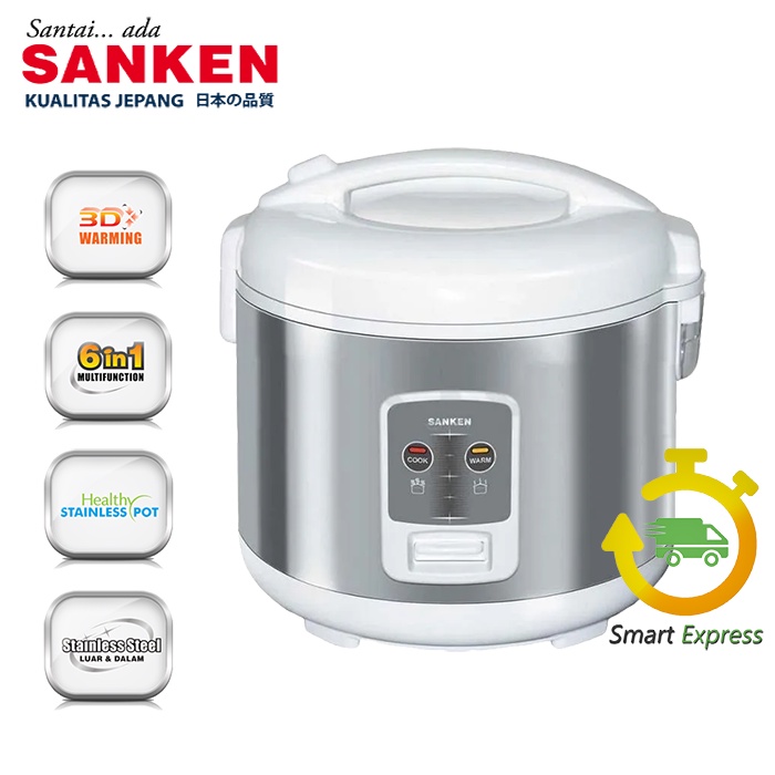 Jual Magic Com SANKEN SJ 2200 - (1,8 Liter / STAINLESS STEEL) | Shopee ...
