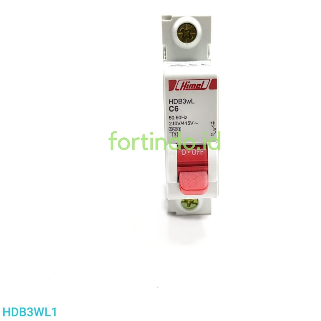 Jual MCB HDB3WL1 1P 4.5kA 2A 4A 40A 50A 63A Miniature Circuit MERK HIMEL | Shopee Indonesia