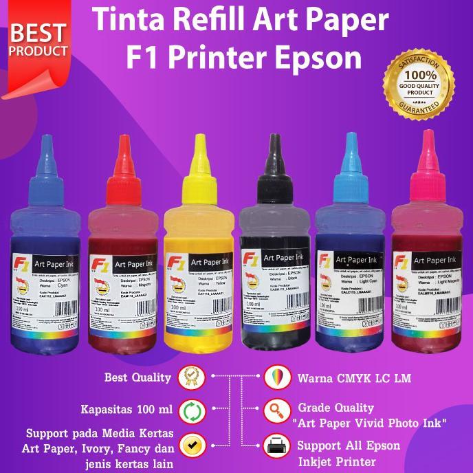 Jual Tinta Art Paper F1 Ink Refill Printer Epson L300 L350 L360 L355 ...