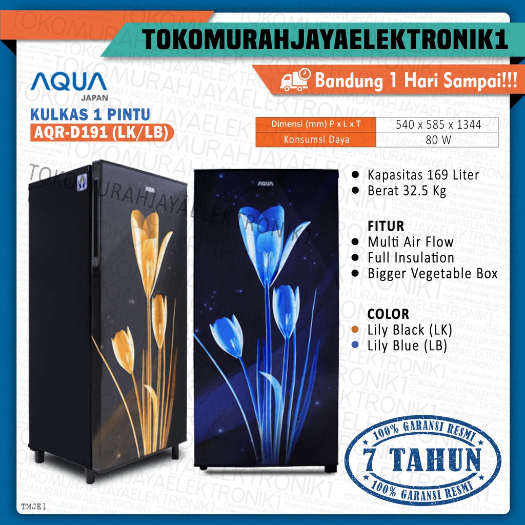 Jual Kulkas 1 Pintu Aqua Sanyo AQR D 191 LK/LS Garansi Resmi KHUSUS JAWA BARAT | Shopee Indonesia
