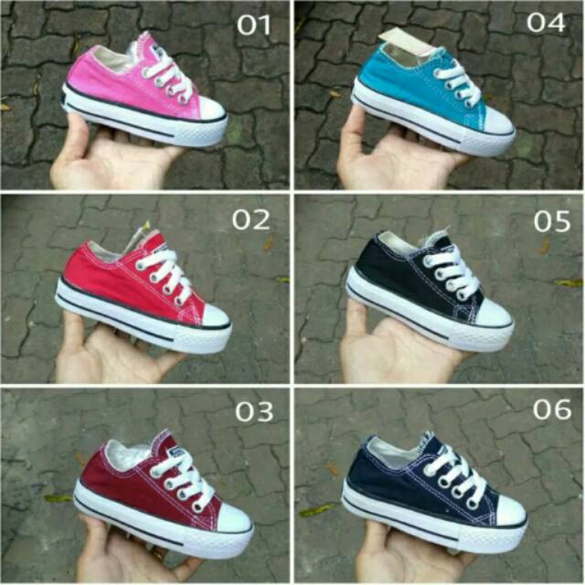 Jual Sepatu converse anak navi tali // Hitam // mirah // abu // maroun ...