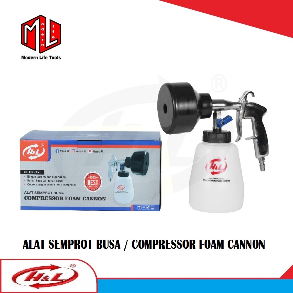 Jual Alat Semprot Busa / Snow Wash Tabung Kecil / Foam Cannon Kompresor ...