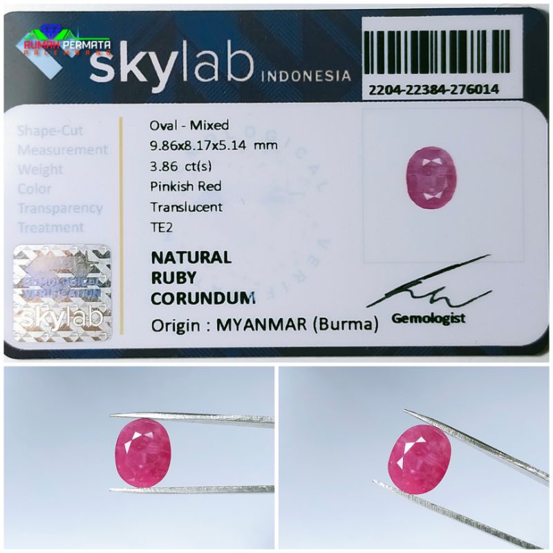 Jual Batu Permata Ruby Corundum Natural Asli Original Bersertifikat | Shopee Indonesia