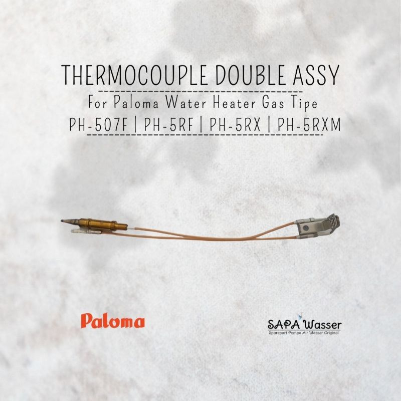 Jual Thermocouple Double Assy Paloma Water Heater Gas PH-507F | PH-5RF | PH-5RX | PH-5RXM ...