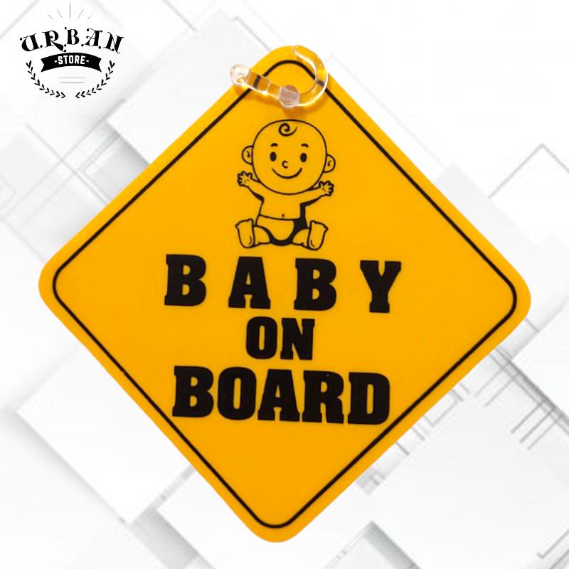 Jual Signage PVC - Baby On Board | Shopee Indonesia