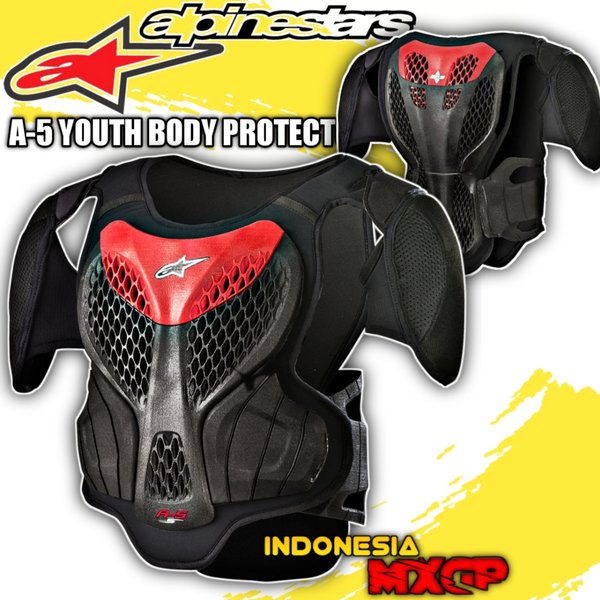 Jual ALPINESTARS A-5 YOUTH Chest Body Protector - Pelindung Dada Badan ...
