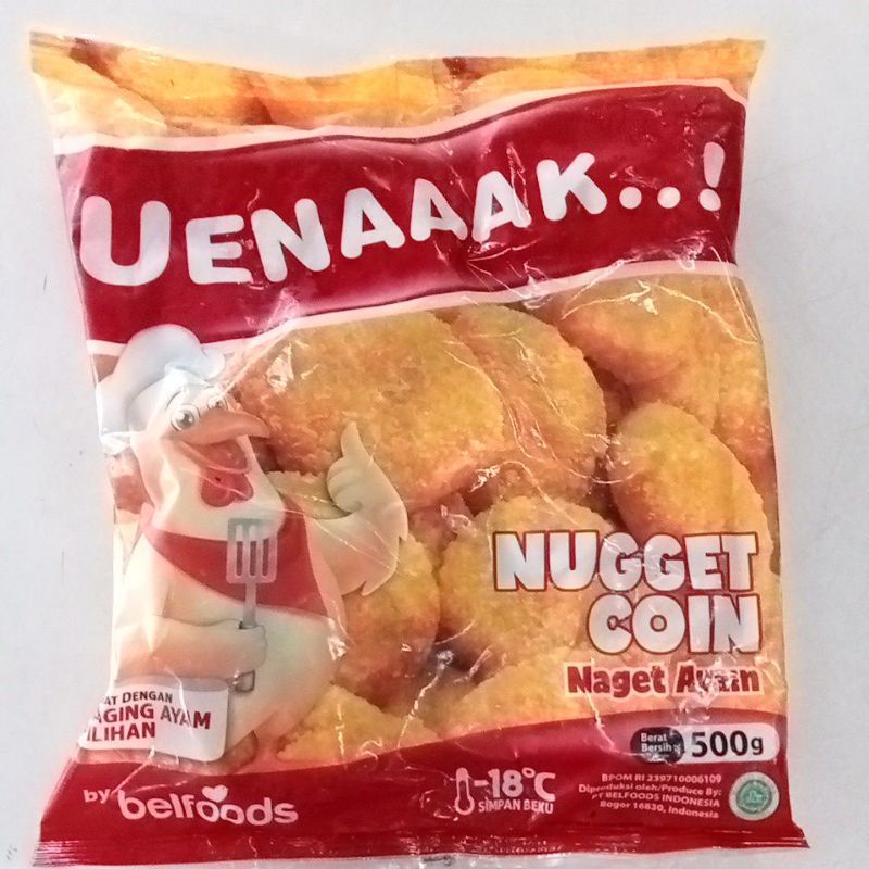 Jual BELFOODS Uenaaak Nugget Ayam Coin 500gr - Makanan Beku Olahan ...