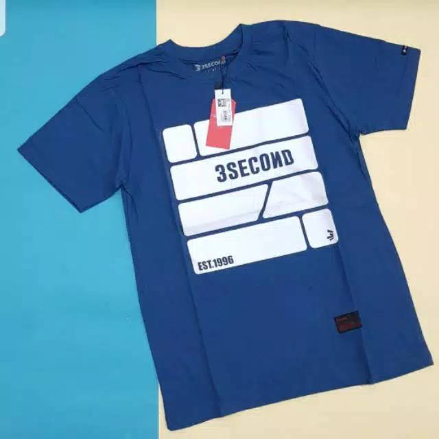 Jual kaos pria 3second/threesecond /kaos murah | Shopee Indonesia