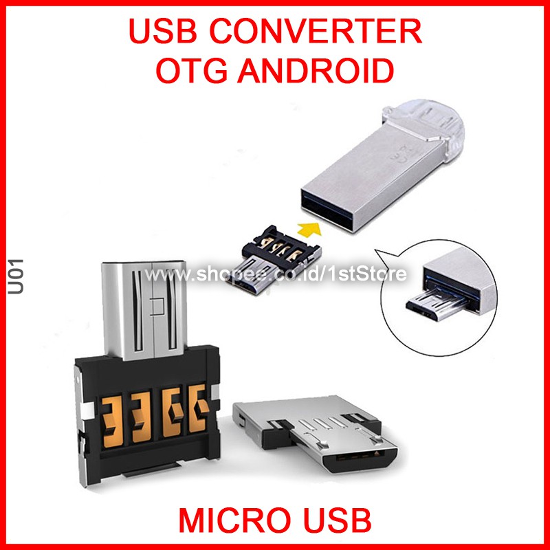 Jual MICRO USB OTG SUPER SLIM ADAPTER MALE TO FEMALE 2.0 VERY SMALL ...