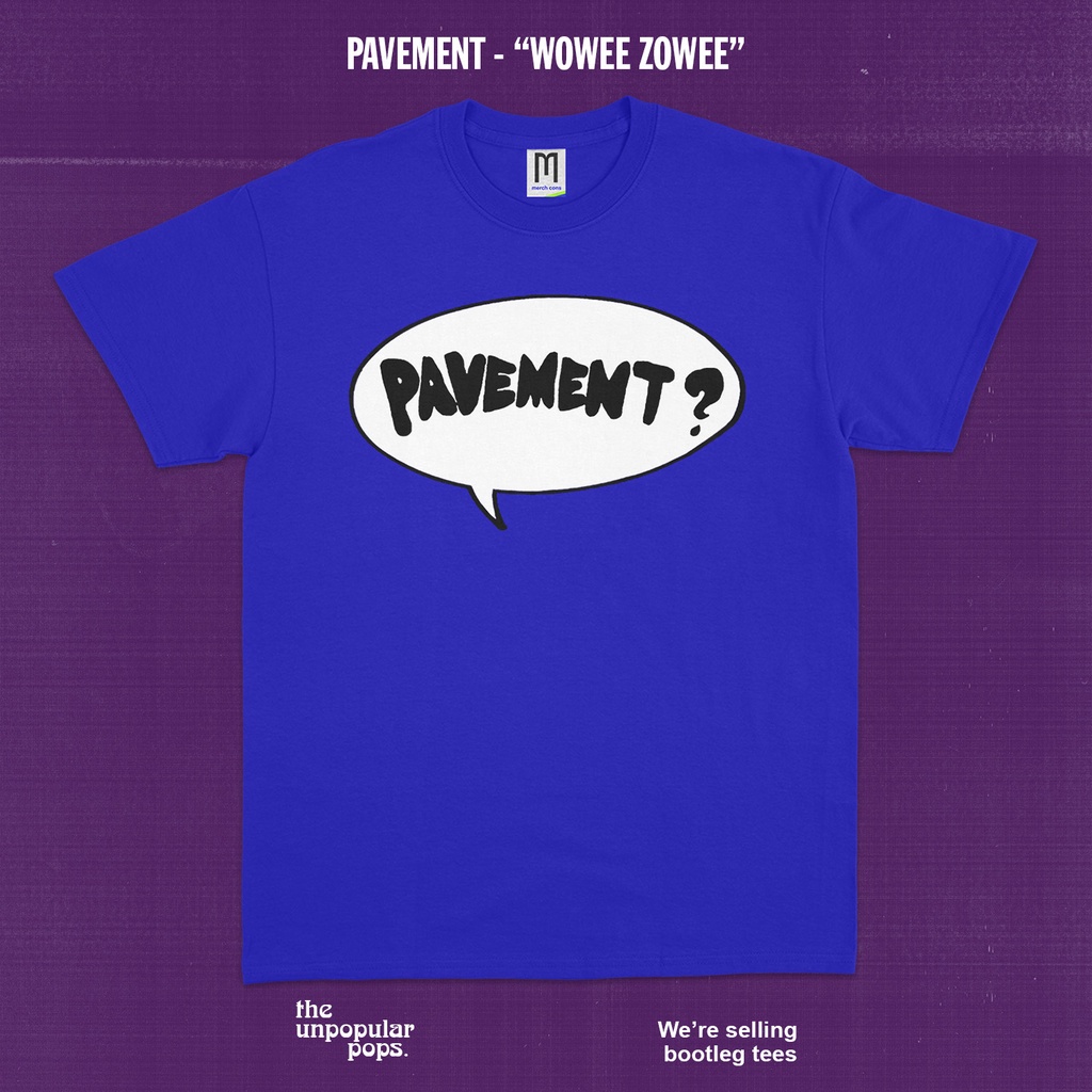 Jual Kaos T-Shirt Baju Band PAVEMENT - WOWEE ZOWEE Logo | Shopee Indonesia